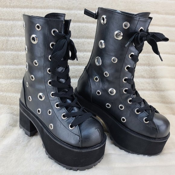 Demonia | Shoes | Demonia Ranger Platform Laceup Front Ankle Boot ...